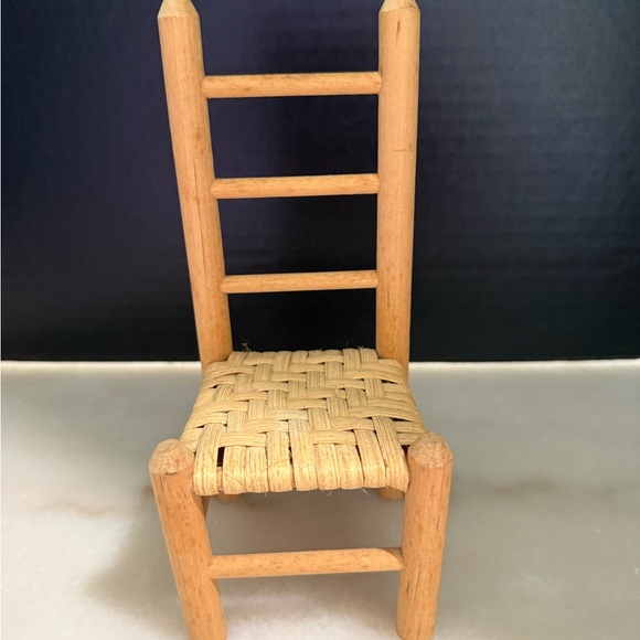 The Unbranded Brand | Toys | Shaker Ladder Back Doll Chair Wooden Woven ...